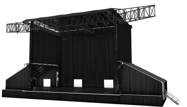 Stageline SL320 Mobile Stage - Mobile Stage USA | Live Event Solutions